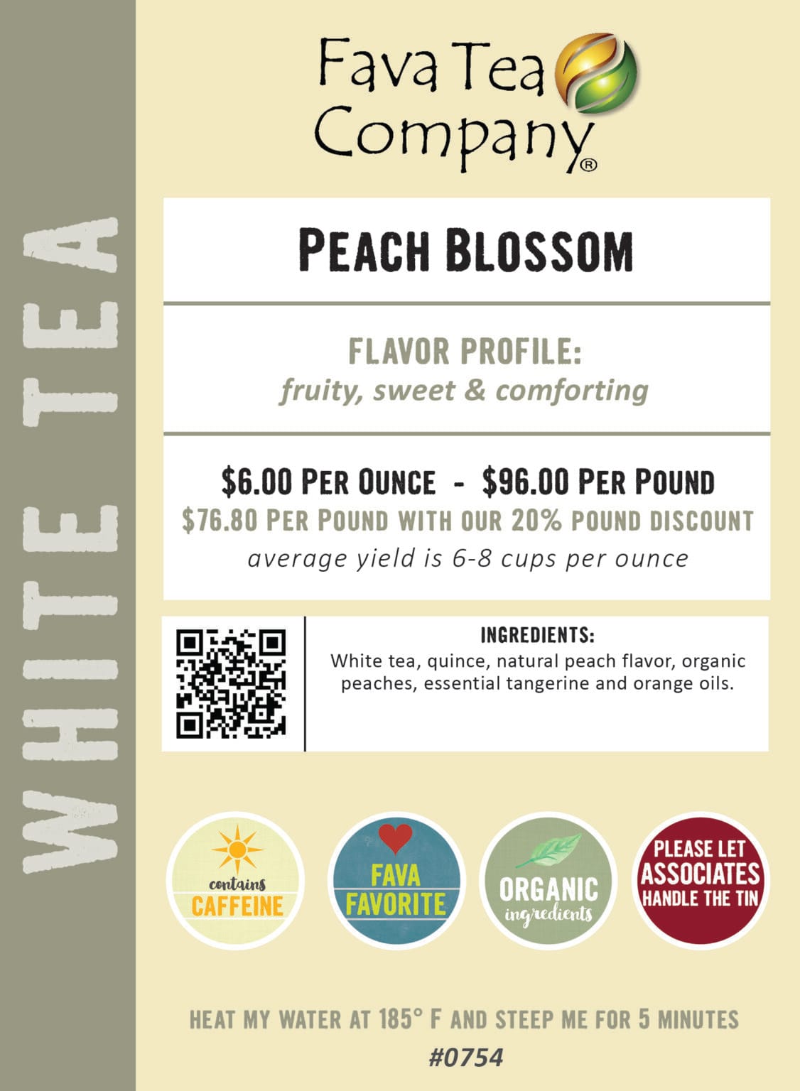White Blueberry Tea - Fava Tea